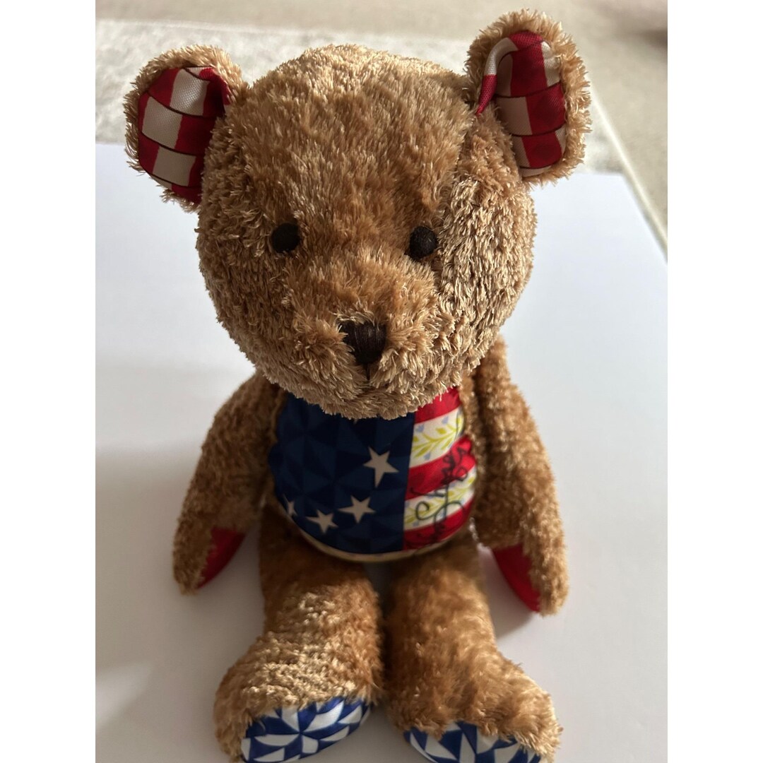 Jim Shore Boyds Bear Plush American Flag Design & Signed by Jim Shore ...
