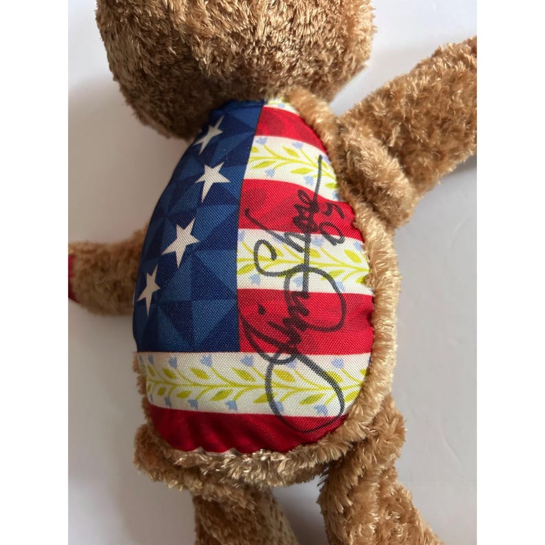 Jim Shore Boyds Bear Plush American Flag Design & Signed by Jim Shore ...