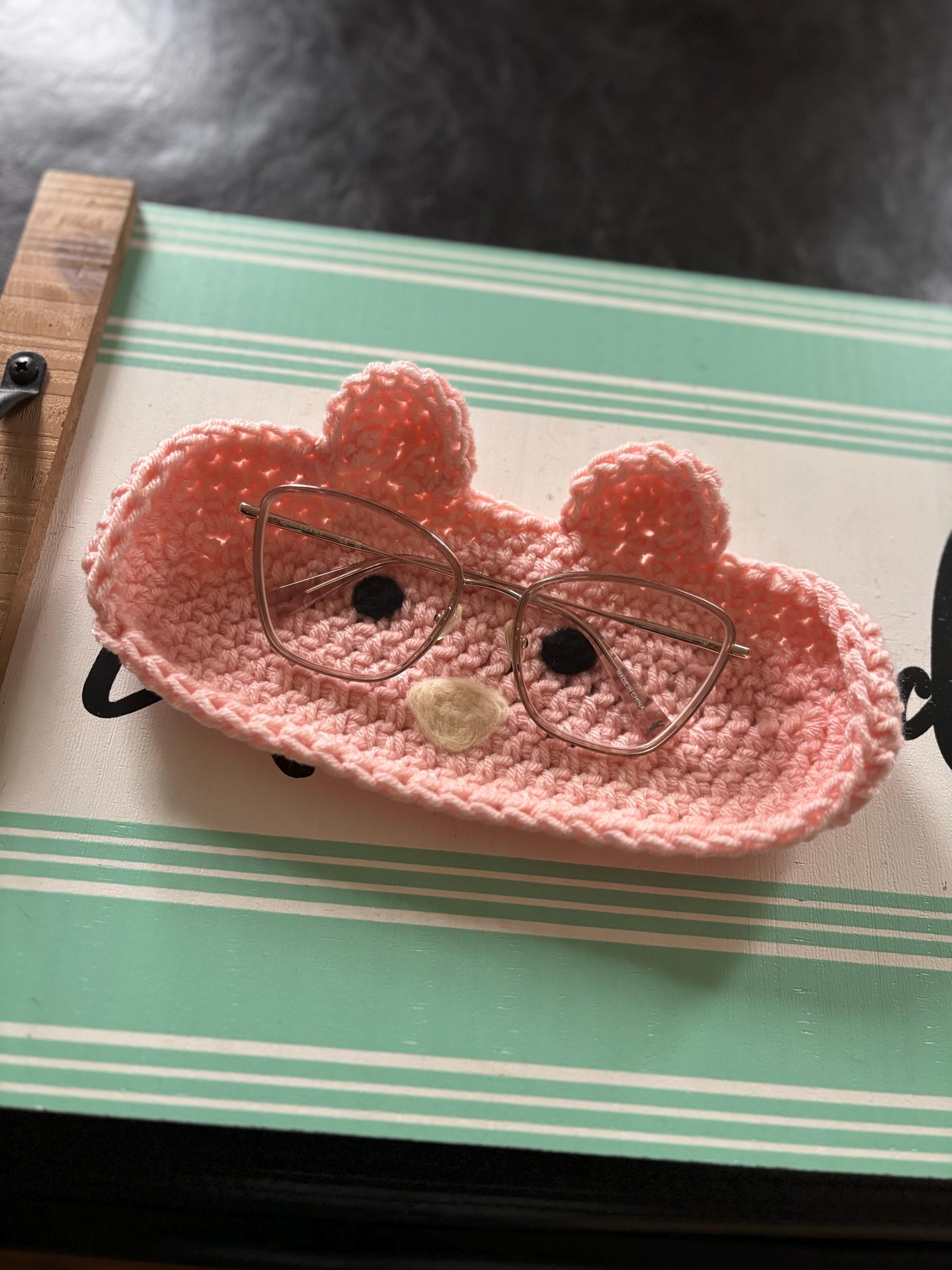 Eyeglass Holder Chicken Crochet Glasses Caddy - Etsy