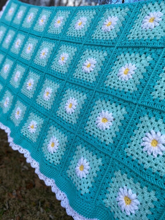 Daisy Blanket Can Be Custom Made in a Variety of Colors and - Etsy