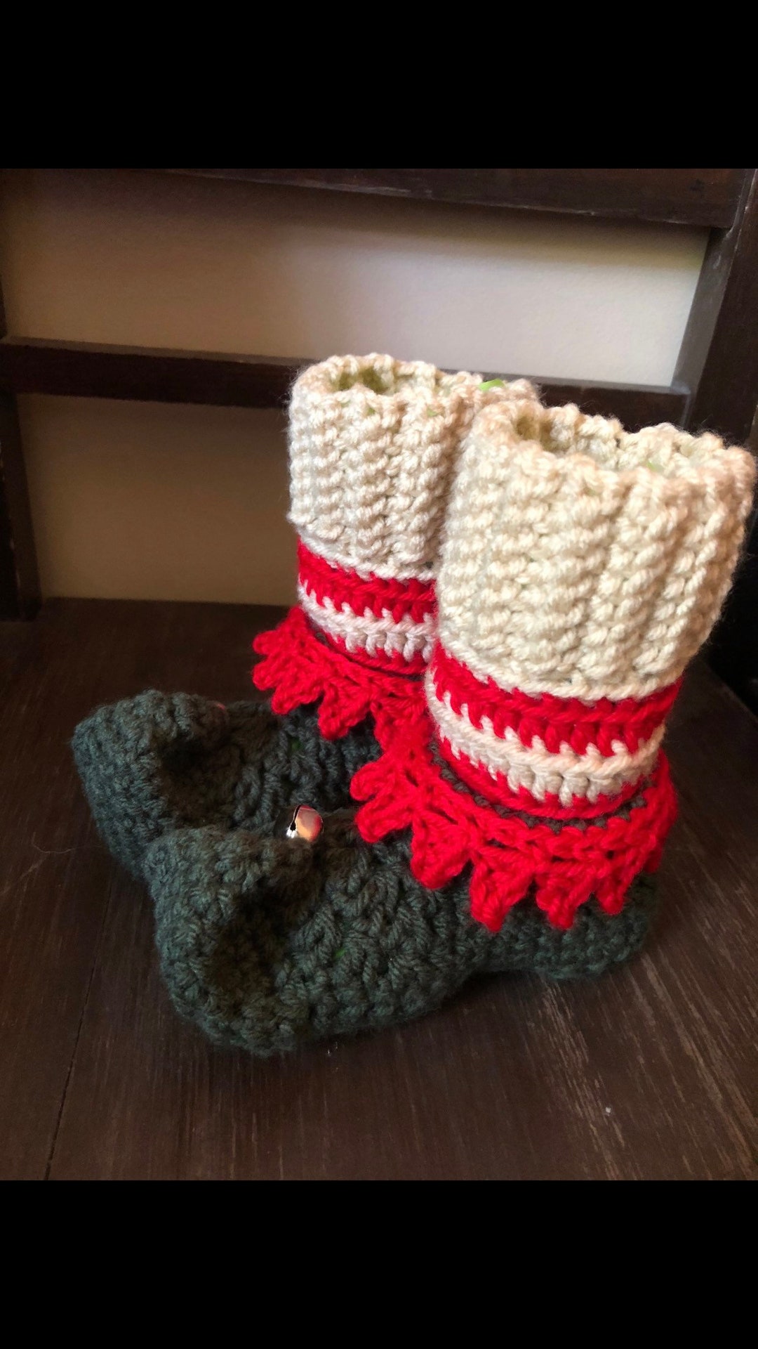 Christmas Elf Shoes Slippers - Wearable Slippers Made to Order Infant ...