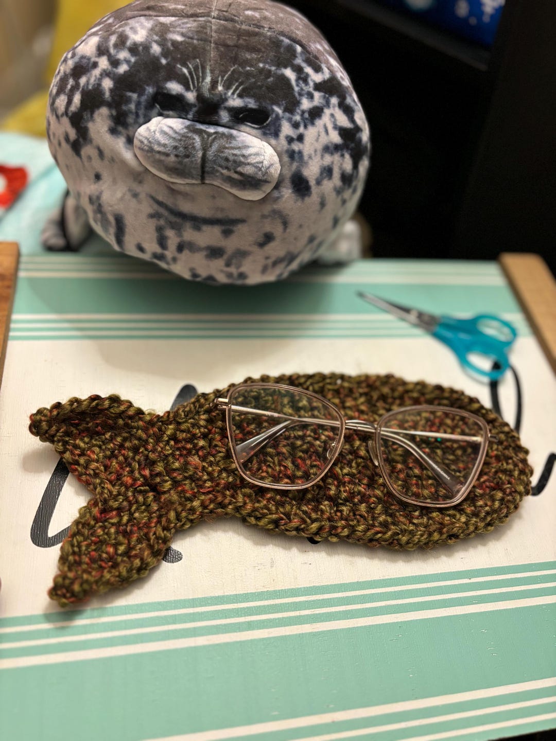 Eyeglass Holder Trout Fish Crochet Glasses Caddy - Etsy