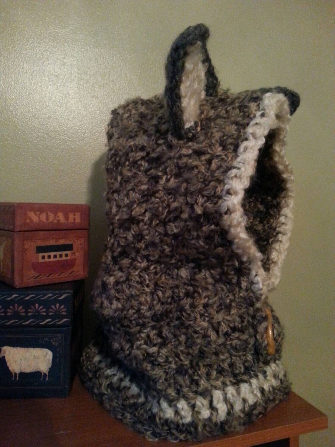 Wolf Cowl timber Sizes Infant Adult Available | Etsy