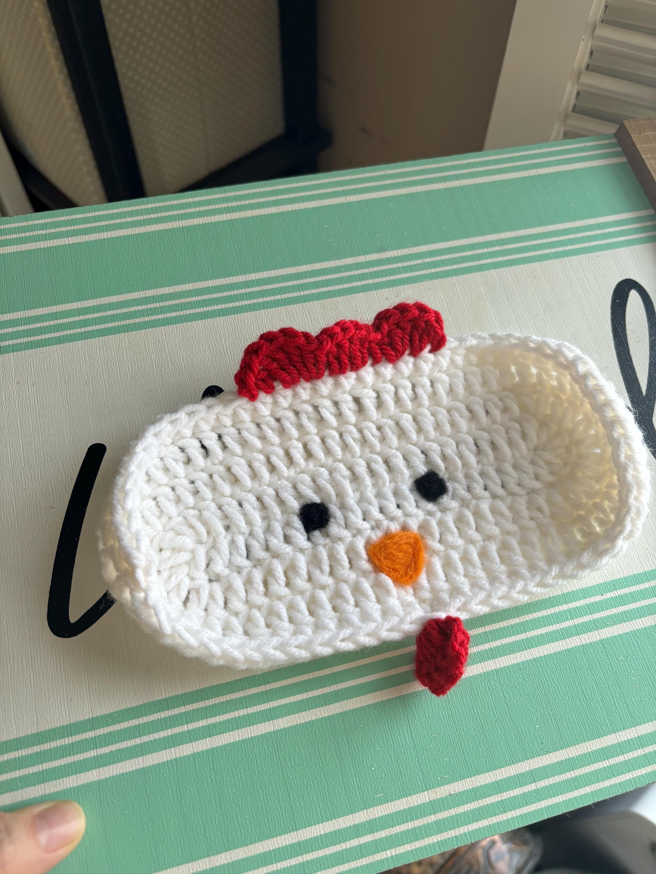 Eyeglass Holder Chicken Crochet Glasses Caddy - Etsy