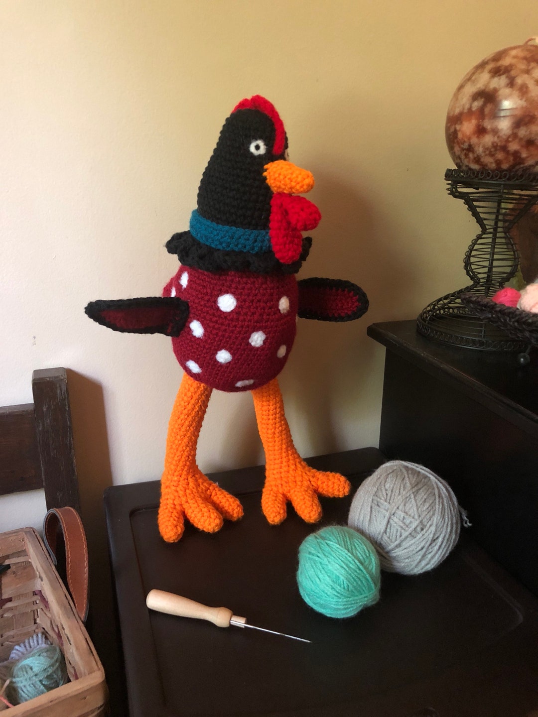 Cluck the Rooster Stuffed Chicken Toy Made to Order in Your Choice of ...