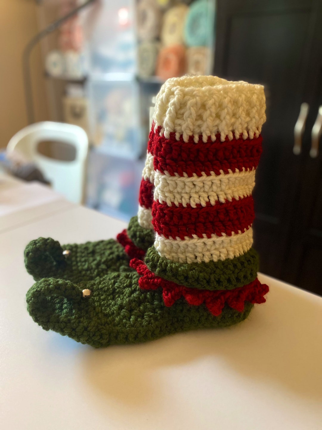 Christmas Elf Hat and Shoes Slipper Set Made to Order - Etsy