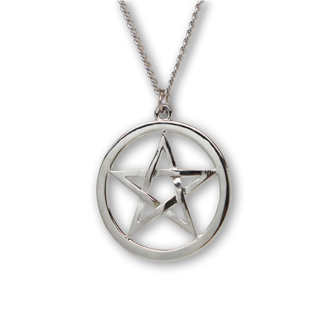 Mystical Pagan Pentacle Wiccan Silver Finish Pendant Necklace NK-538 - Etsy