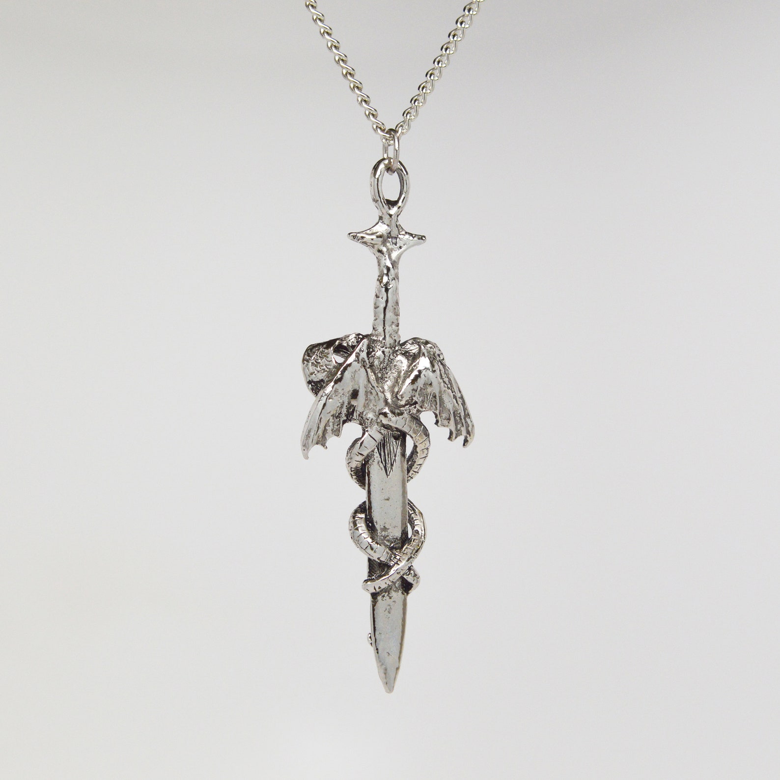 Gothic Dragon Wrapped Around Sword Medieval Renaissance - Etsy