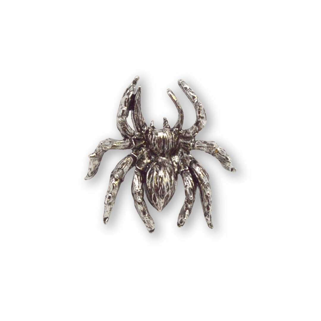 Spider Silver Finish Pewter Tie Tack or Jacket/hat Pin P-14 - Etsy