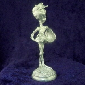 Baseball UFO Alien at the Pitcher's Mound Pewter Statue S-005 - Etsy