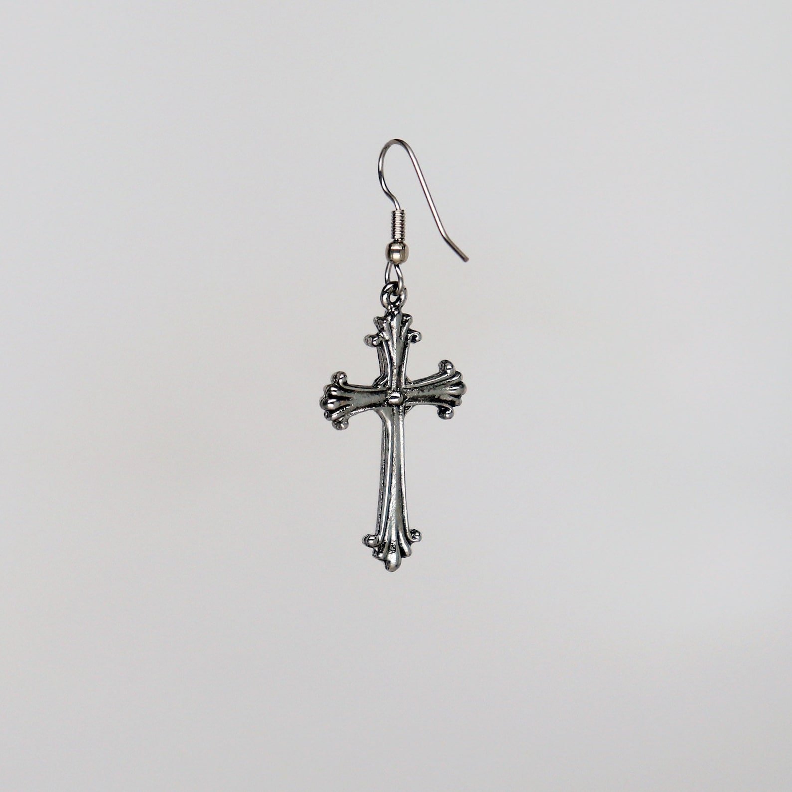 Gothic Victorian Cross With Red Crystals Medieval Renaissance - Etsy