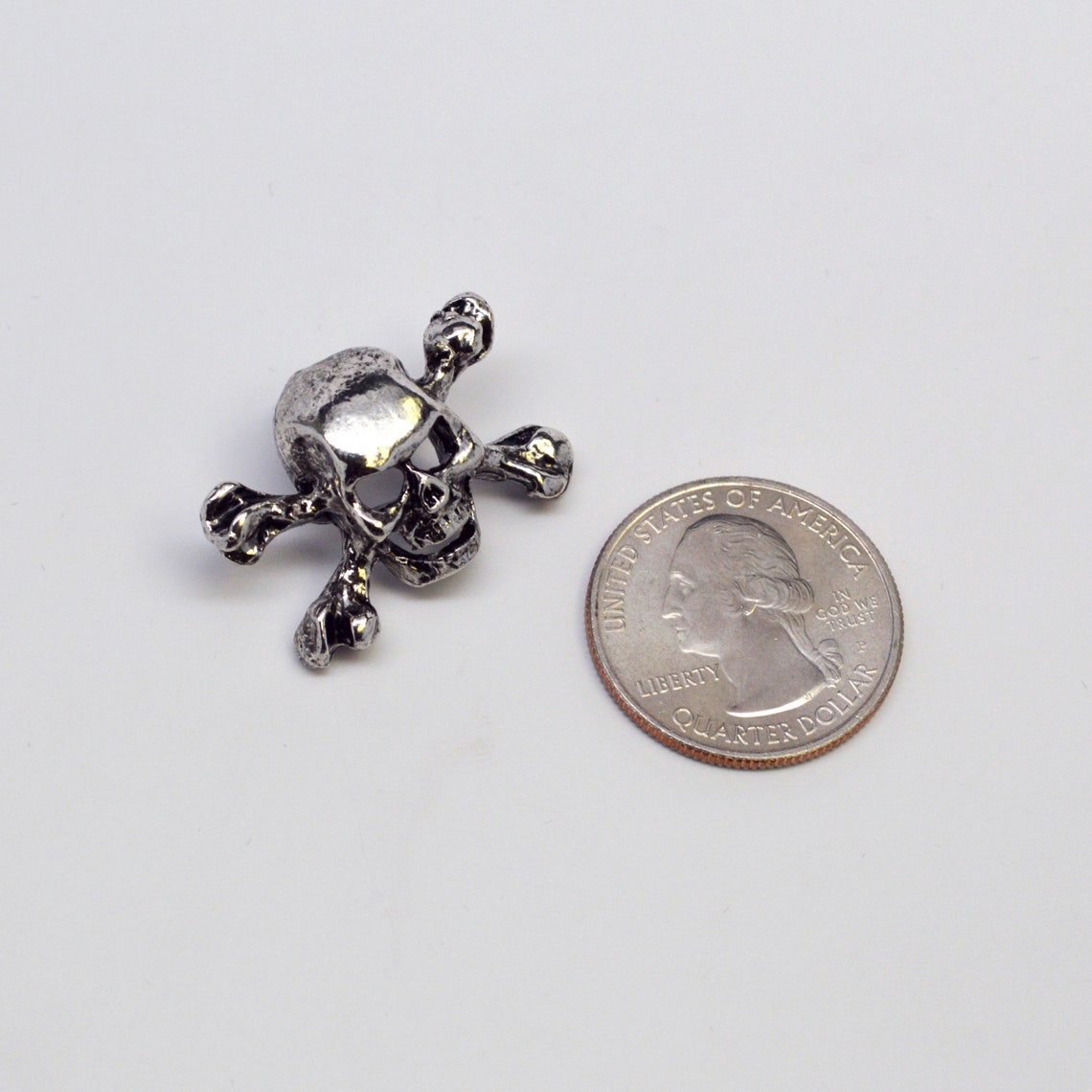 Gothic Skull and Crossbones Jacket or Hat Pin P-68 - Etsy
