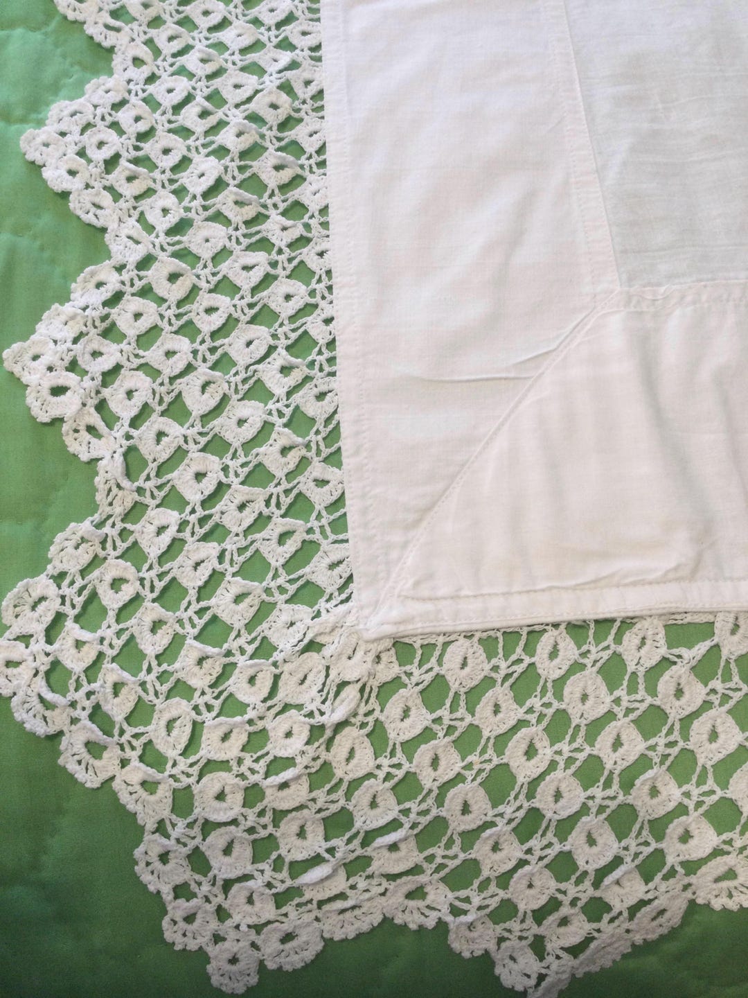 Fancy Heavy Cotton Crocheted Top Sheet - Etsy