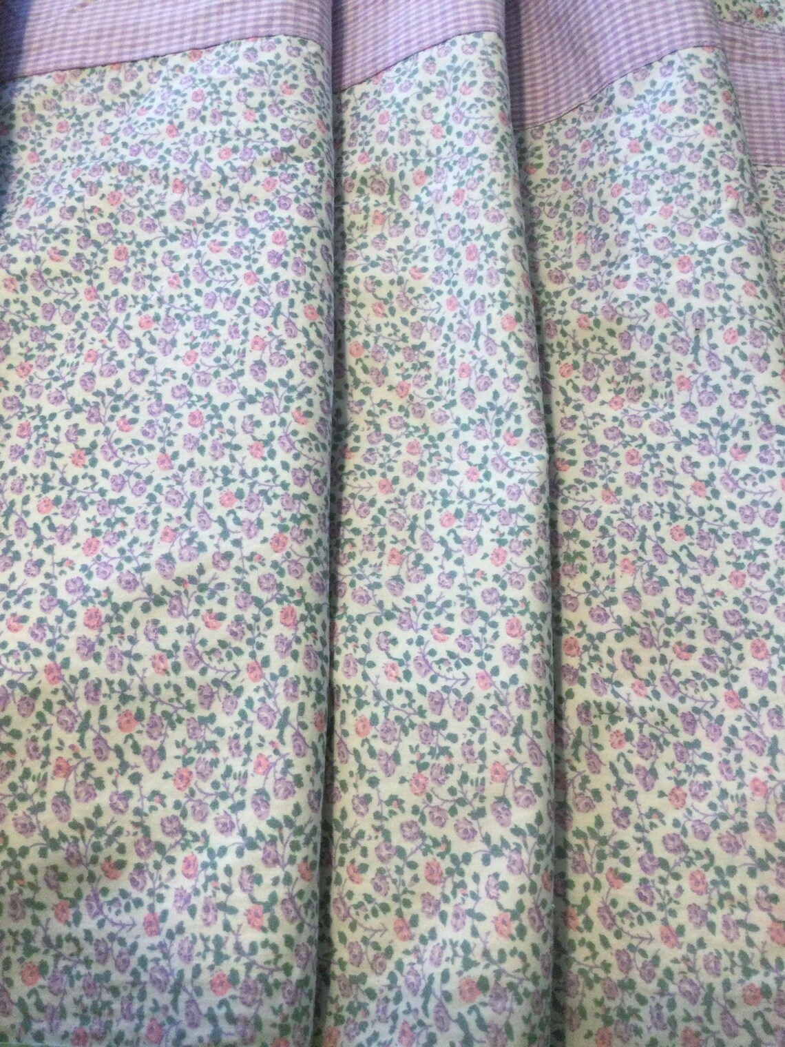 Lavender Floral Calico Valances for Baby or Child’s Room - Etsy