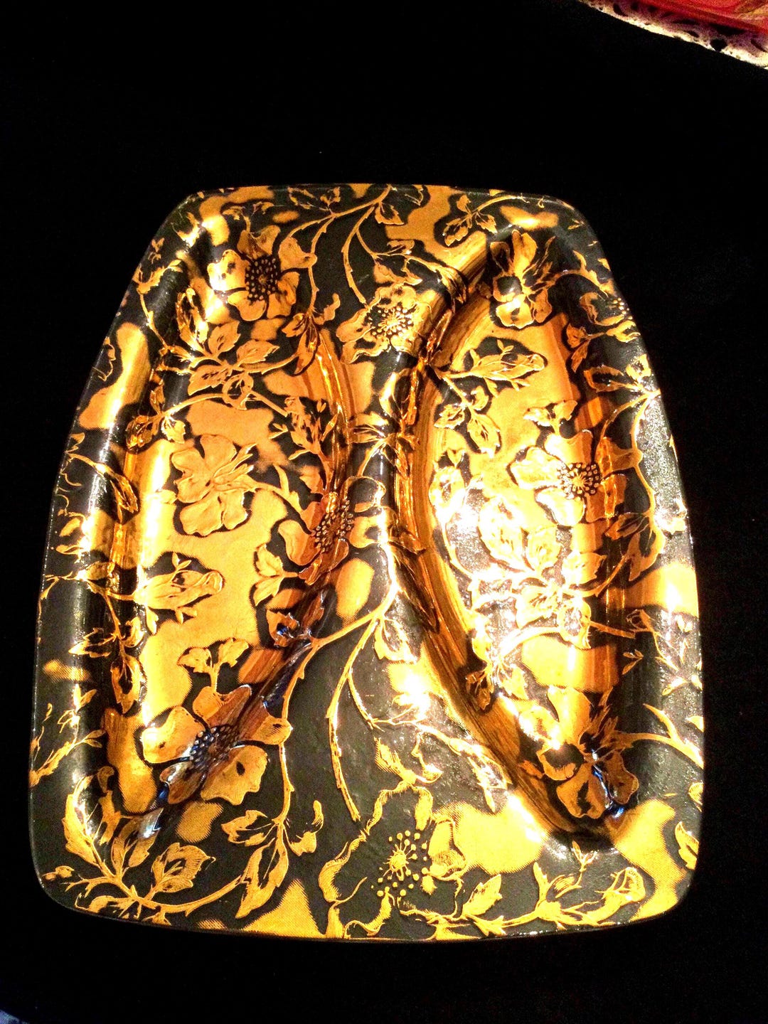 Vintage Rico Verre De Belgique Bent Glass Serving Dish - Etsy