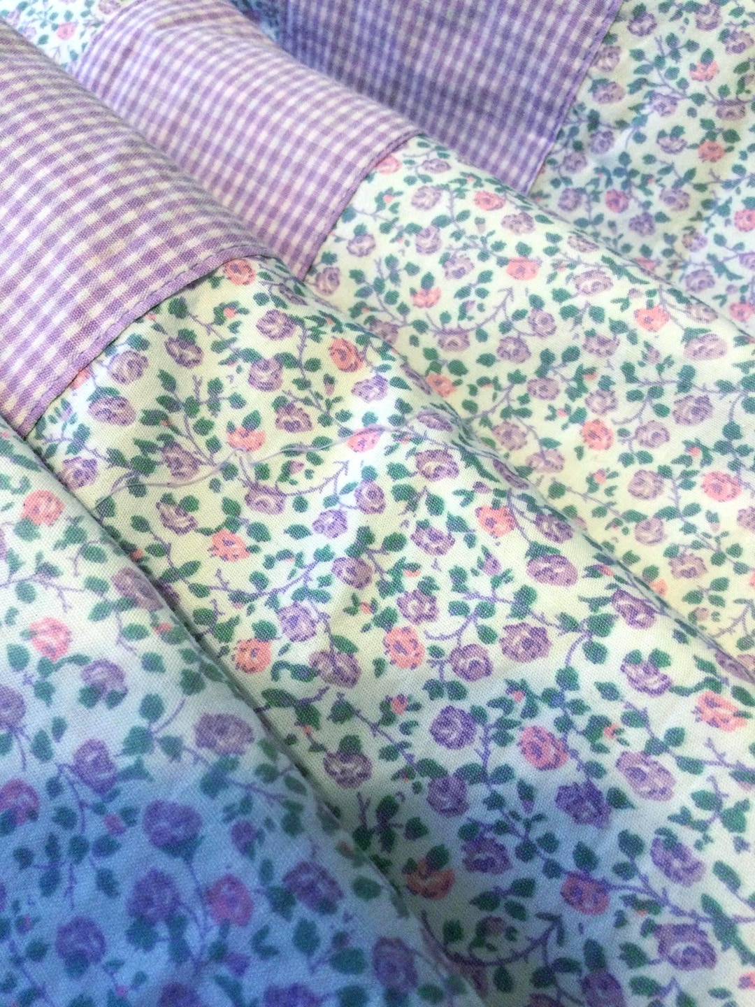 Lavender Floral Calico Valances for Baby or Child’s Room - Etsy