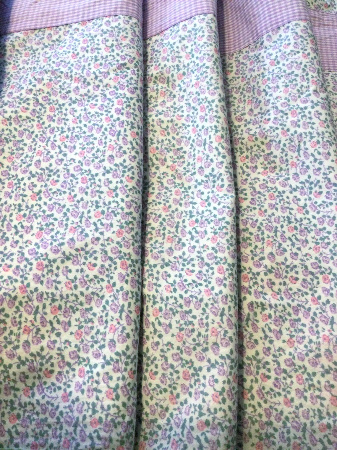 Lavender Floral Calico Valances for Baby or Child’s Room - Etsy