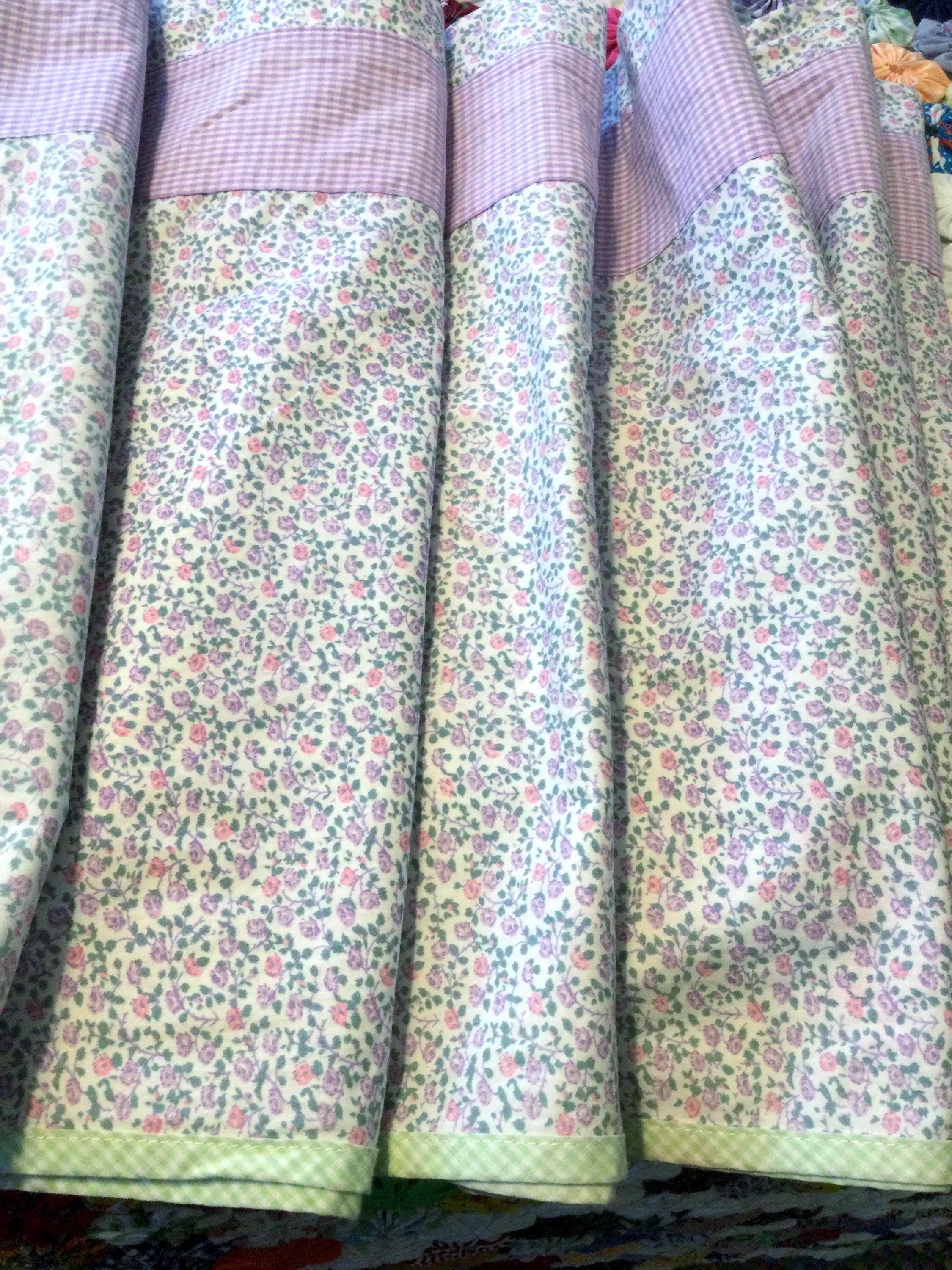 Lavender Floral Calico Valances for Baby or Child’s Room - Etsy
