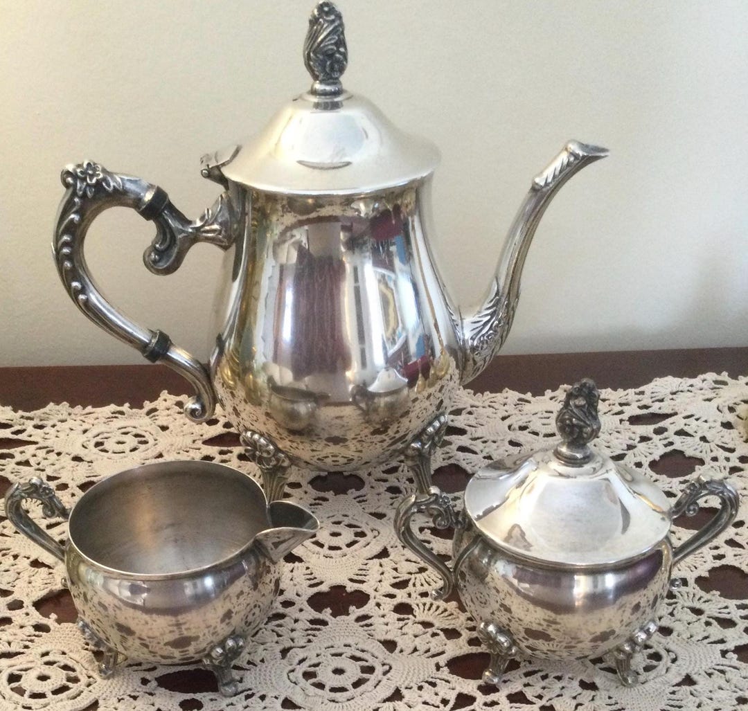 Graceful Victorian Style Teapot Set - Etsy