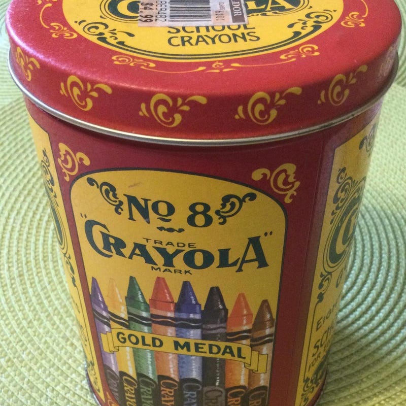 Crayola Crayon Tin - Etsy