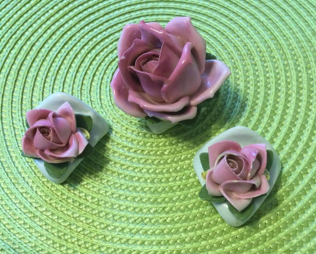 Dresden Roses in Three Pieces - Etsy