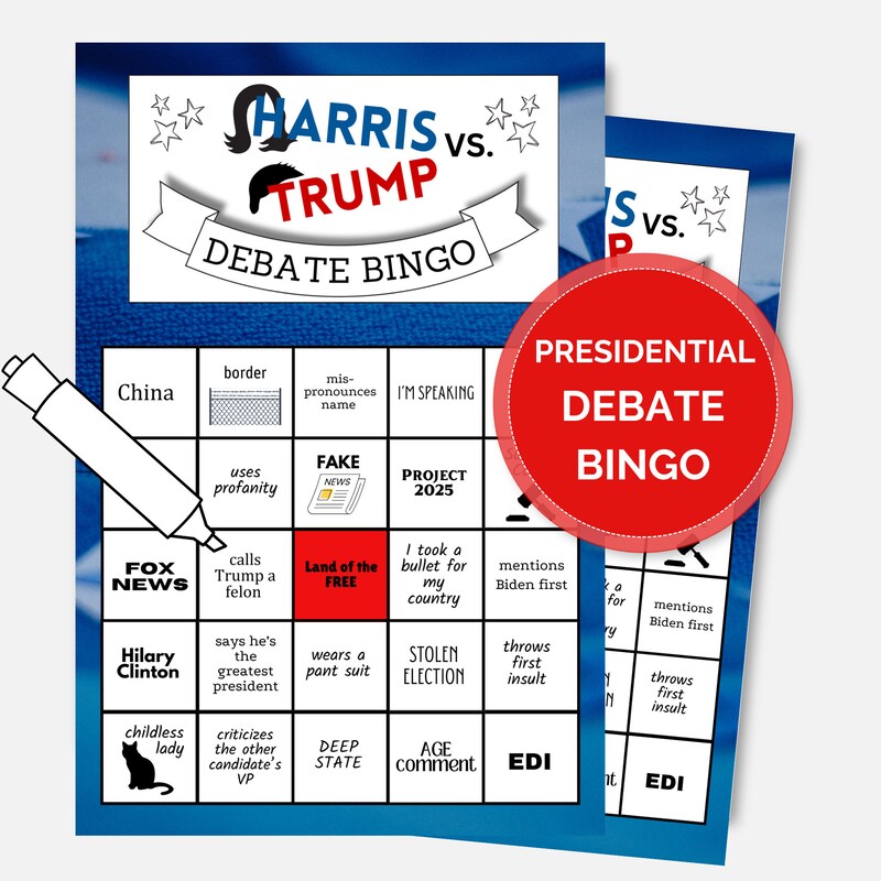 Trump Bingo Card - Etsy