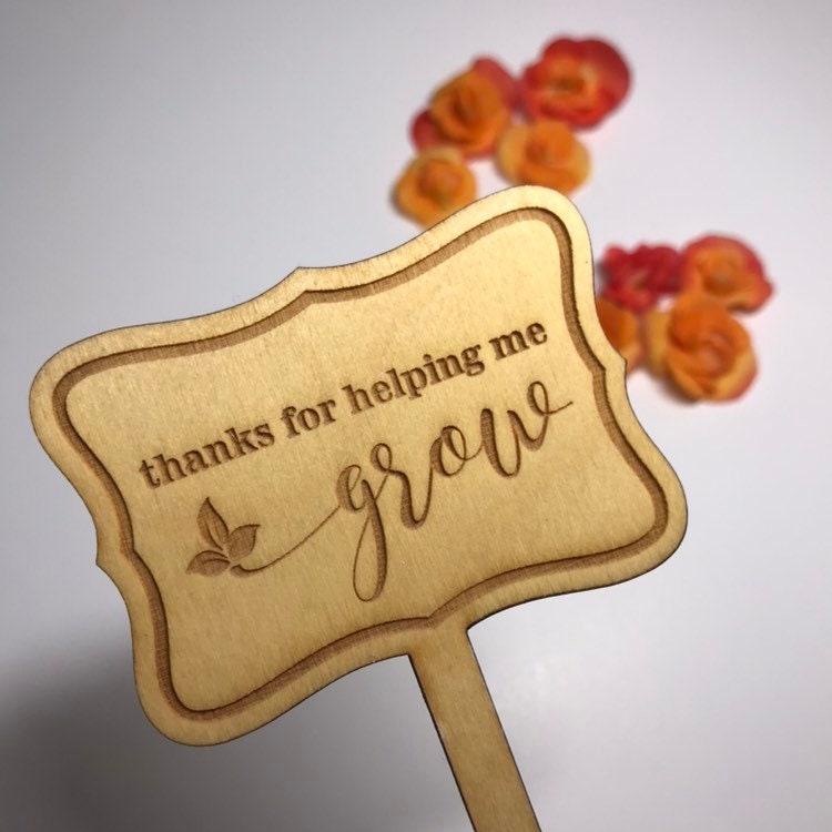 Teacher Appreciation Gift Ideas. Thanks for Helping Me Grow | Etsy