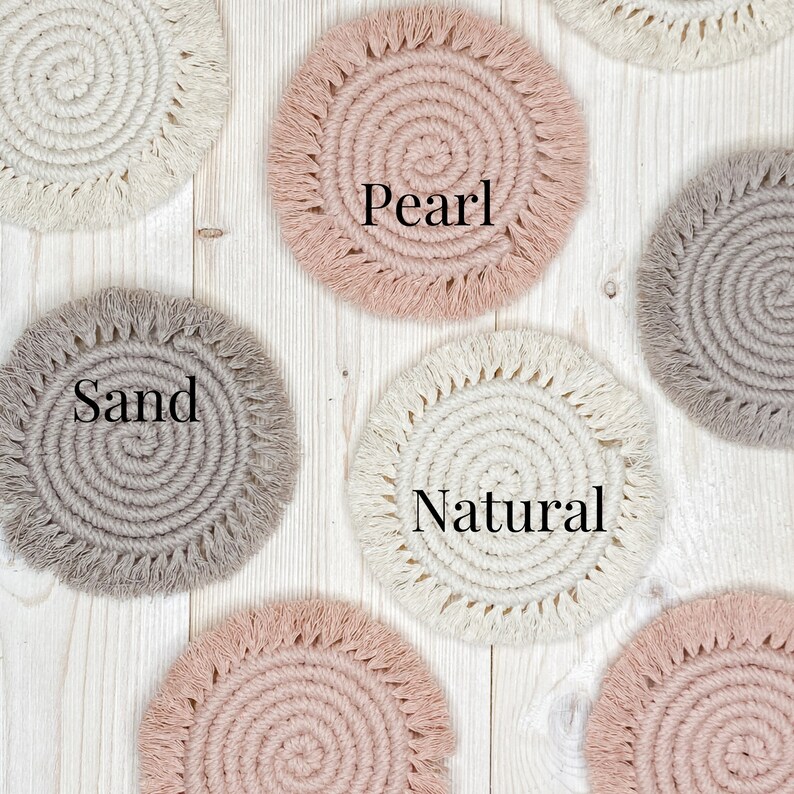 Macrame Table Coasters. Boho Home Decor. Bohemian Style Table - Etsy