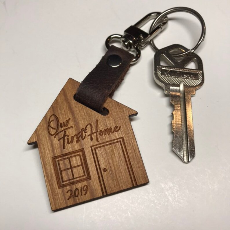 New Home Key Chain. Real Estate Agent. Our First Home Gift. - Etsy