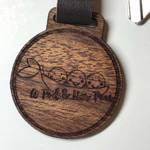 Employee Gift Idea. Logo Key Chain. Gift Idea for Work. Corporate Wood ...