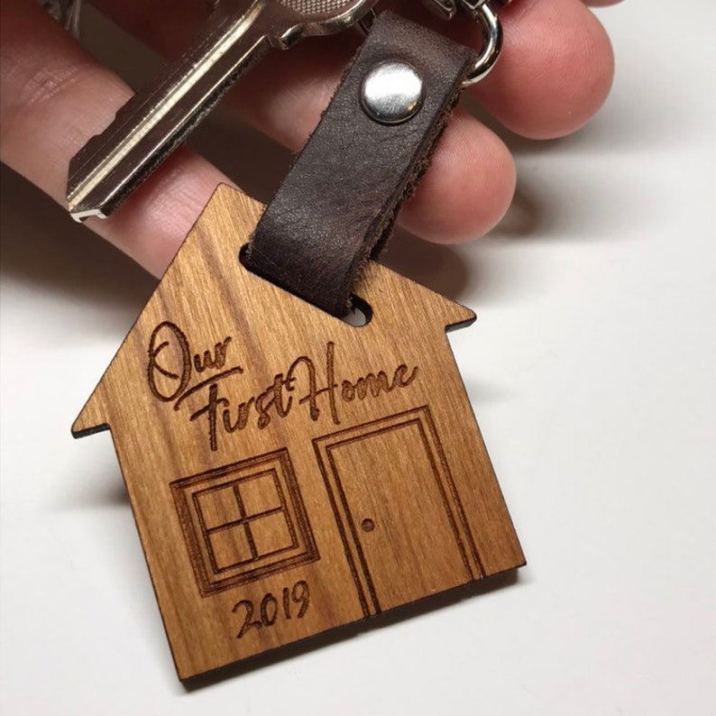 New Home Key Chain. Real Estate Agent. Our First Home Gift. | Etsy