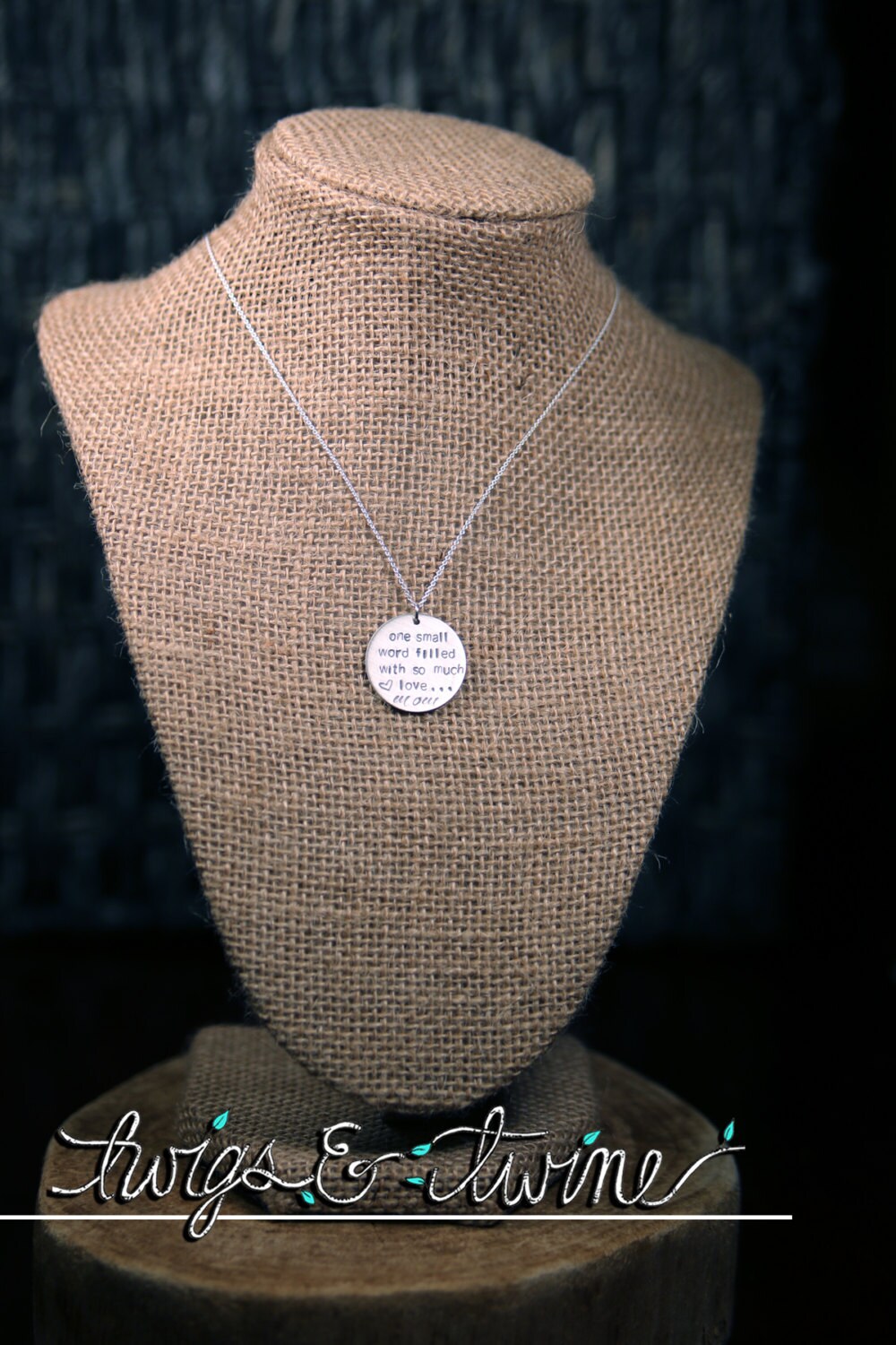 One Small Word Filled With so Much Love... Mom Sterling - Etsy