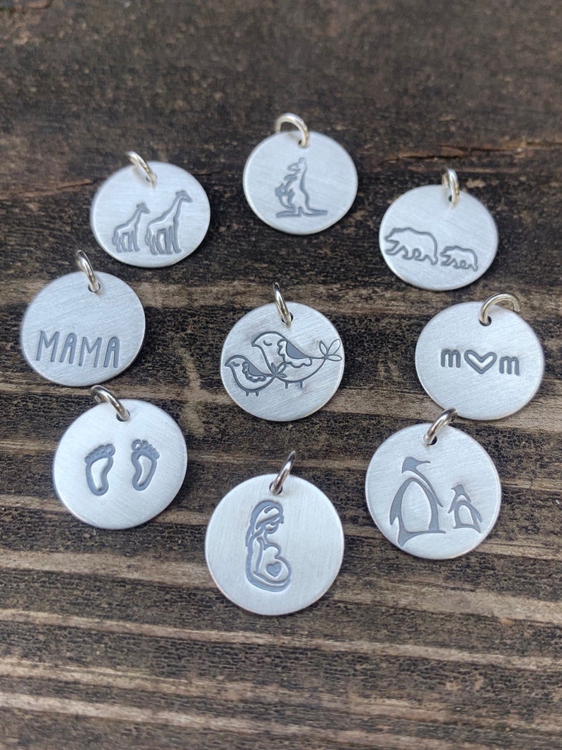 Mom Mama Mother Charms Animal Mom and Baby Charms - Etsy