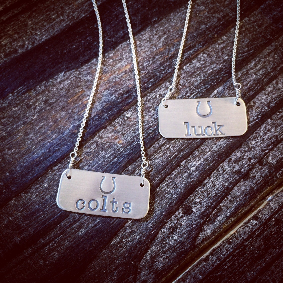 Indianapolis Colts Luck Pendant Necklace - Etsy