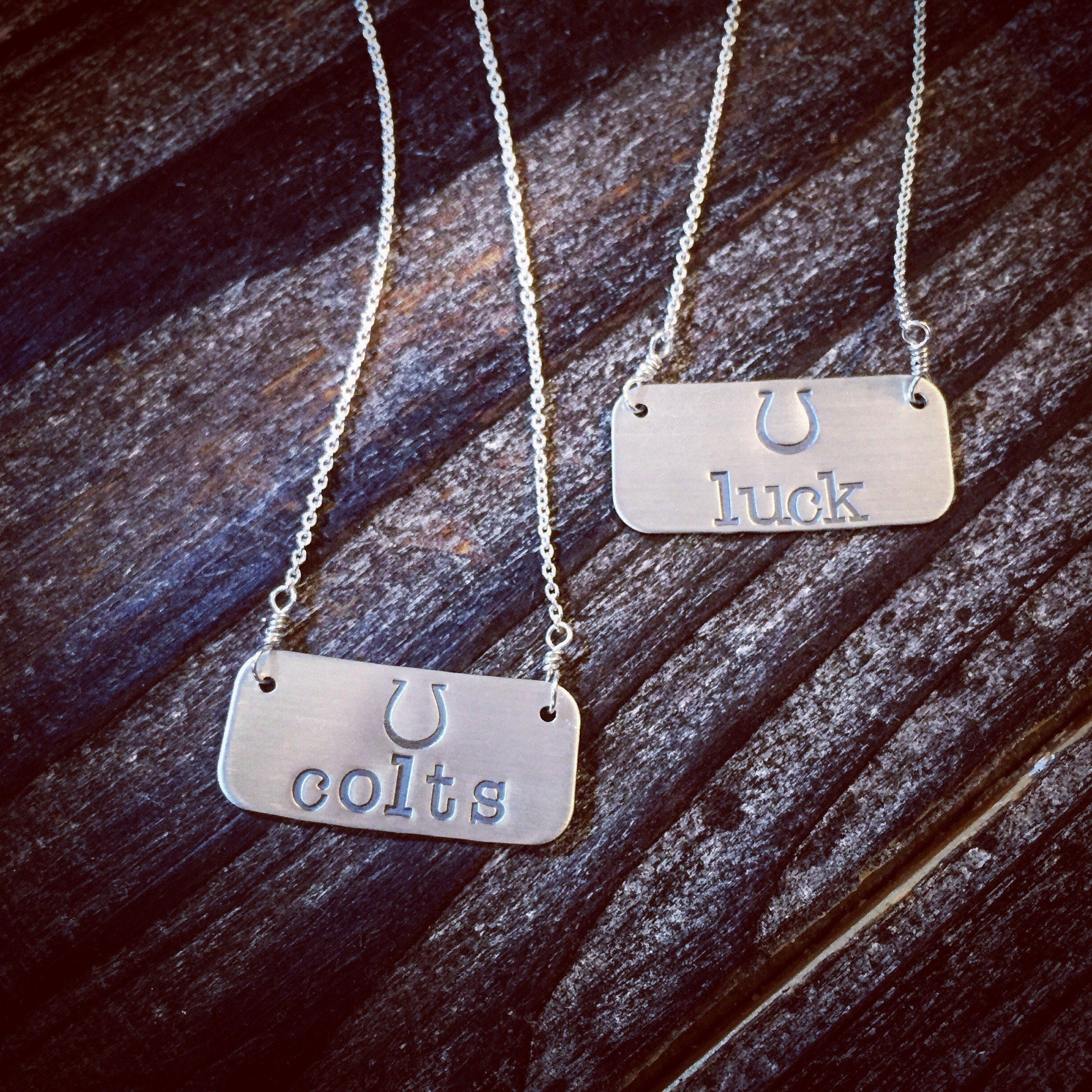 Indianapolis Colts Luck Pendant Necklace - Etsy