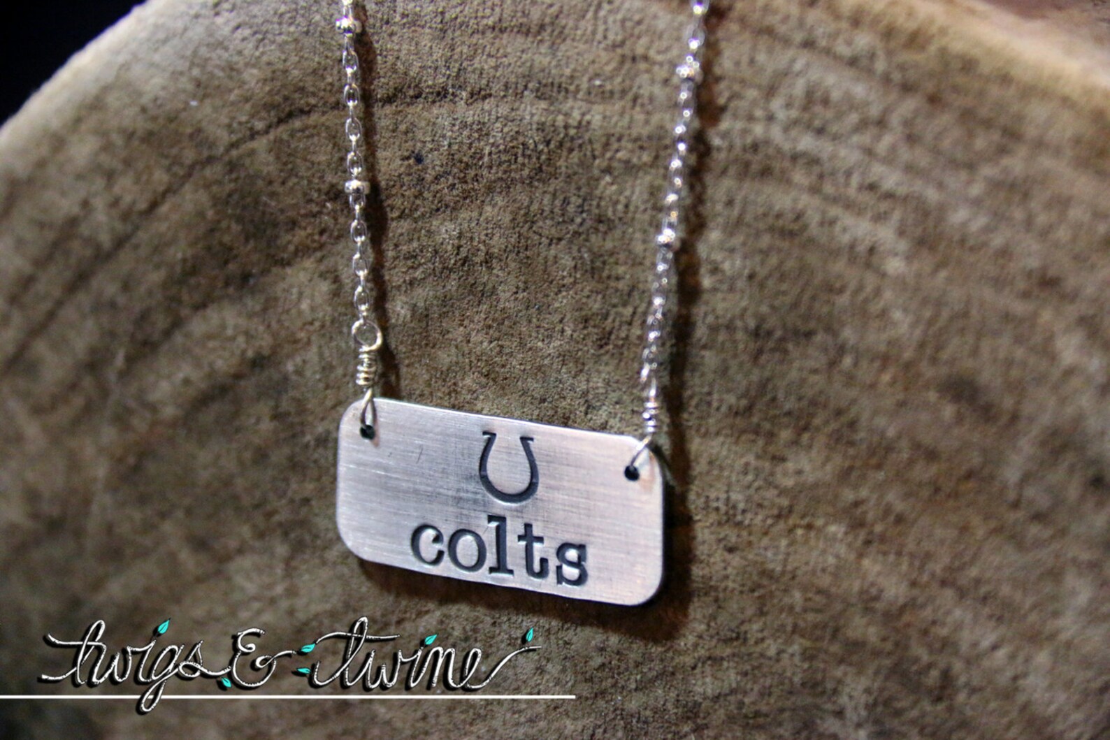 Indianapolis Colts Luck Pendant Necklace - Etsy