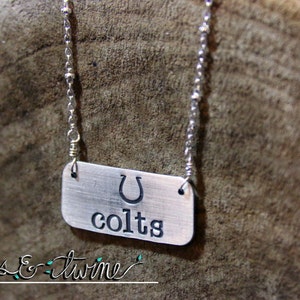 Indianapolis Colts Luck Pendant Necklace - Etsy