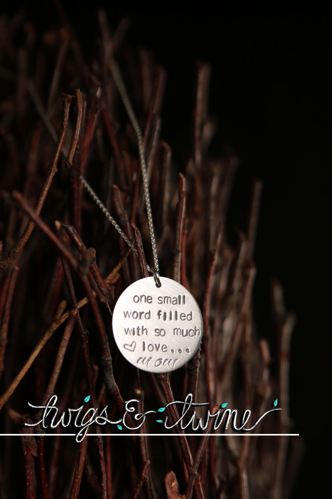 One Small Word Filled With so Much Love... Mom Sterling - Etsy