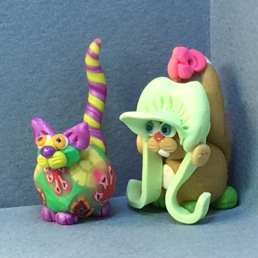 Calendar Cat Miniature, MAY - Gardener Cat or Mayflower Cat. Your ...