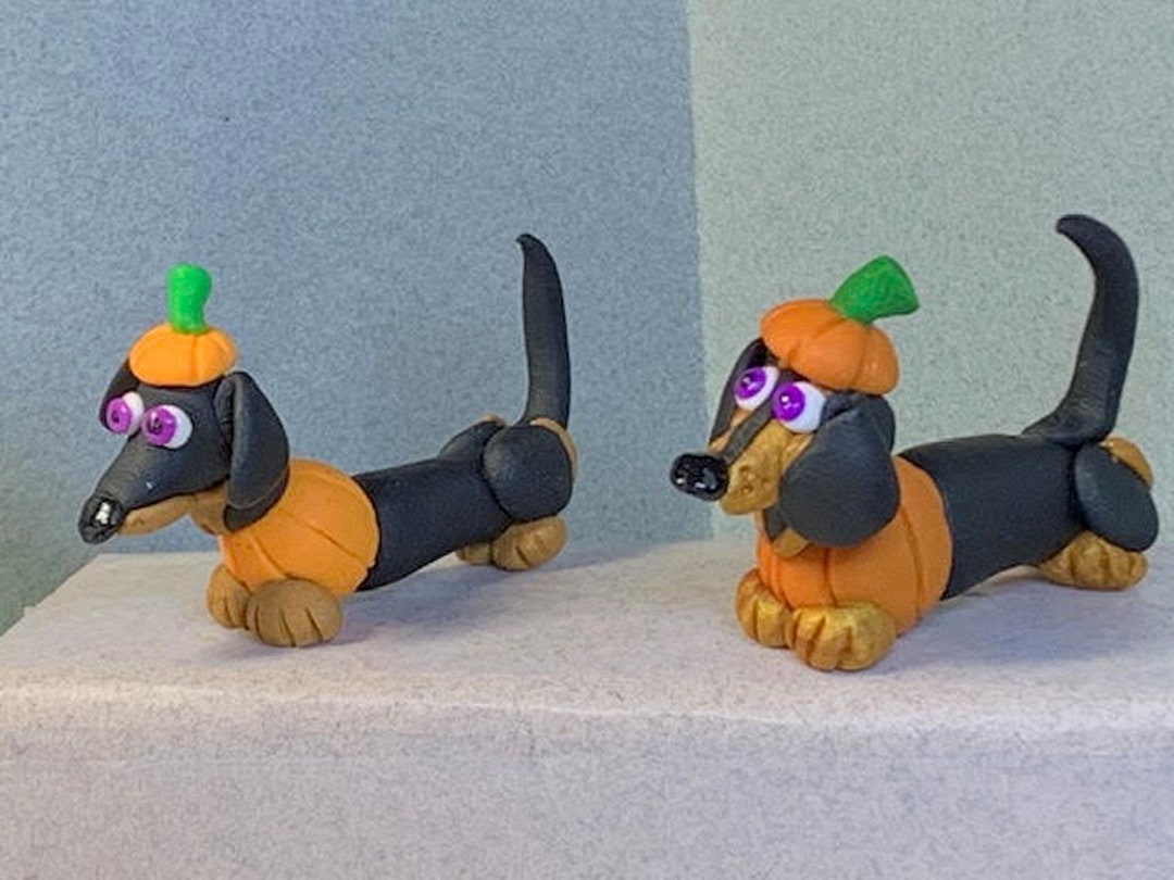 PUMPKINS & Pets -halloween Miniatures, Cats, Bats, Rats, Halloweiner ...