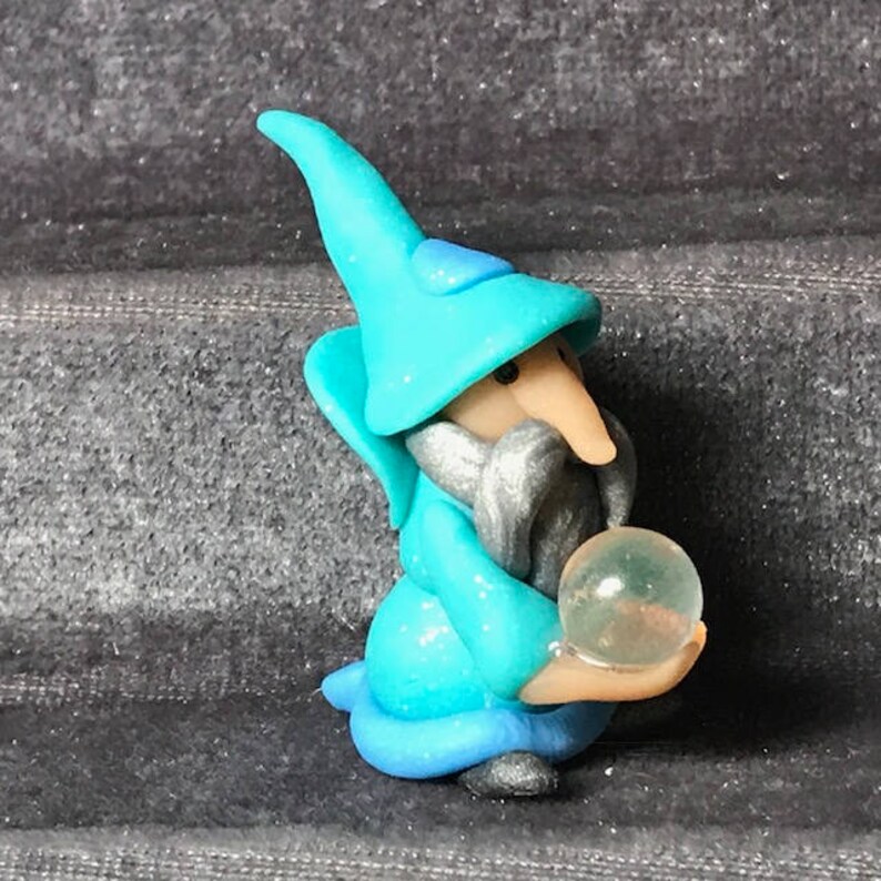 Tiny Wizard Miniatures in Whites and Fantasy Colors Your | Etsy