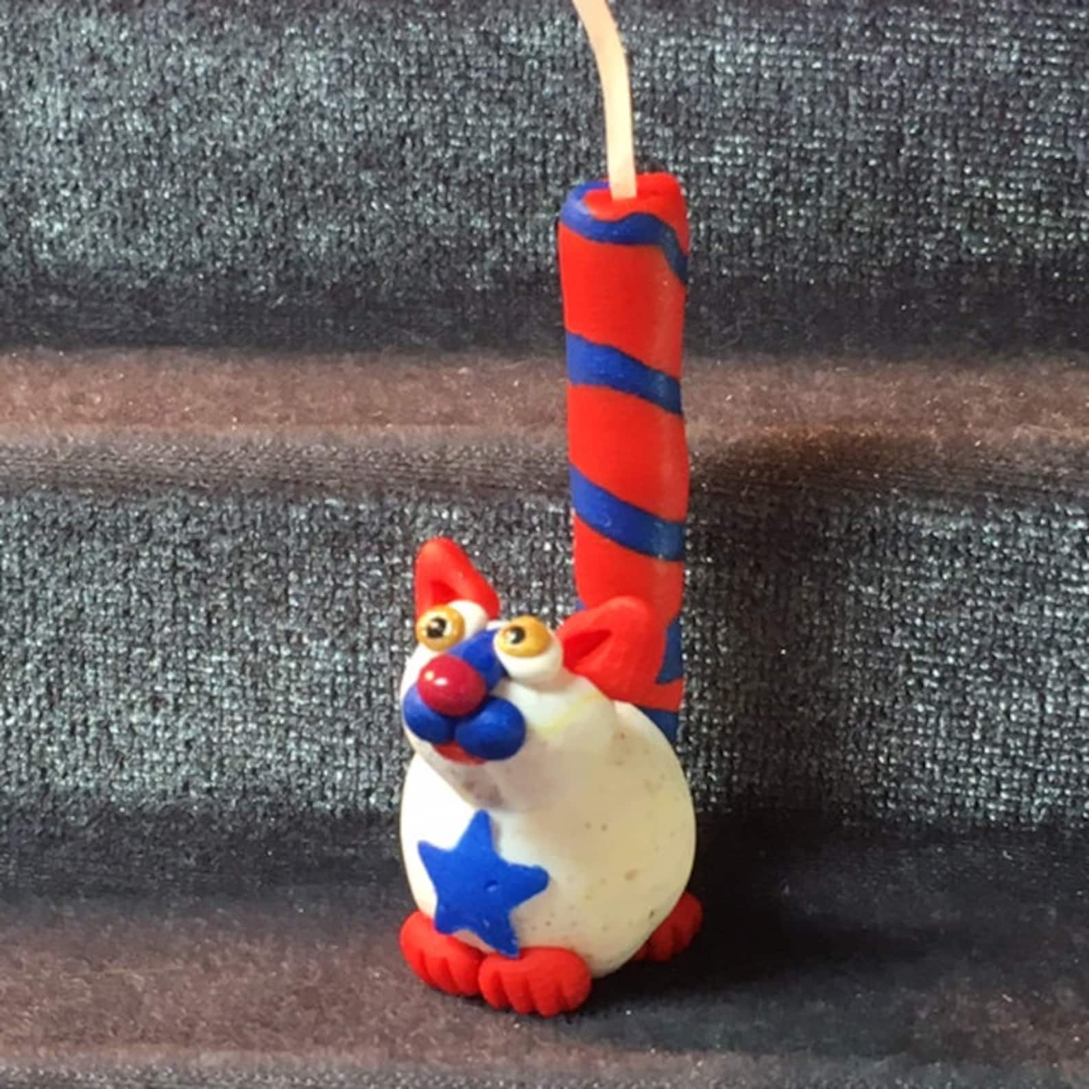 Calendar Cat Miniatures, July - Liberty Cat, Firecracker Cat or ...