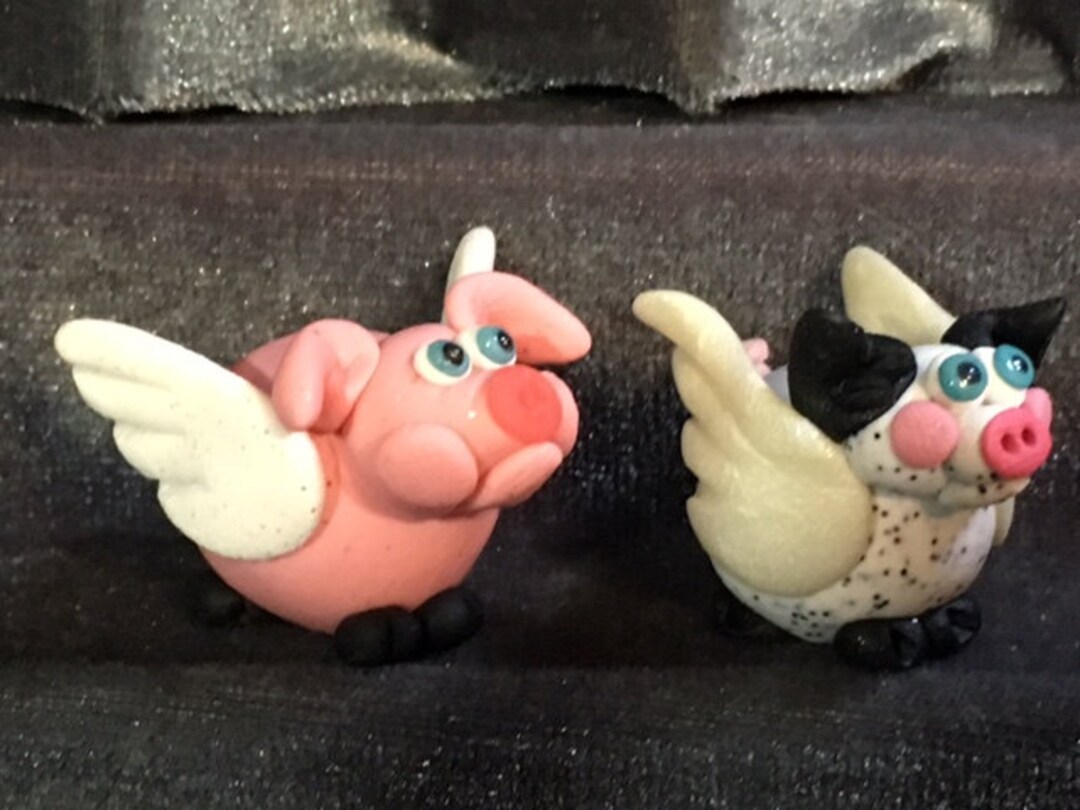 Flying Pigs! Purple Cows! in Miniature! Your Choice of One. - Etsy