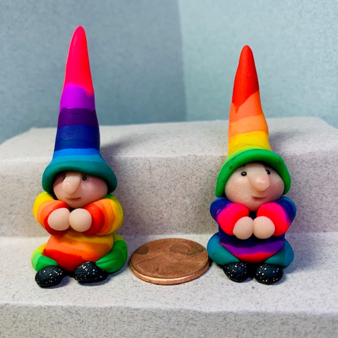 Totally Rainbow Gnome Miniatures. Your Choice of One. - Etsy