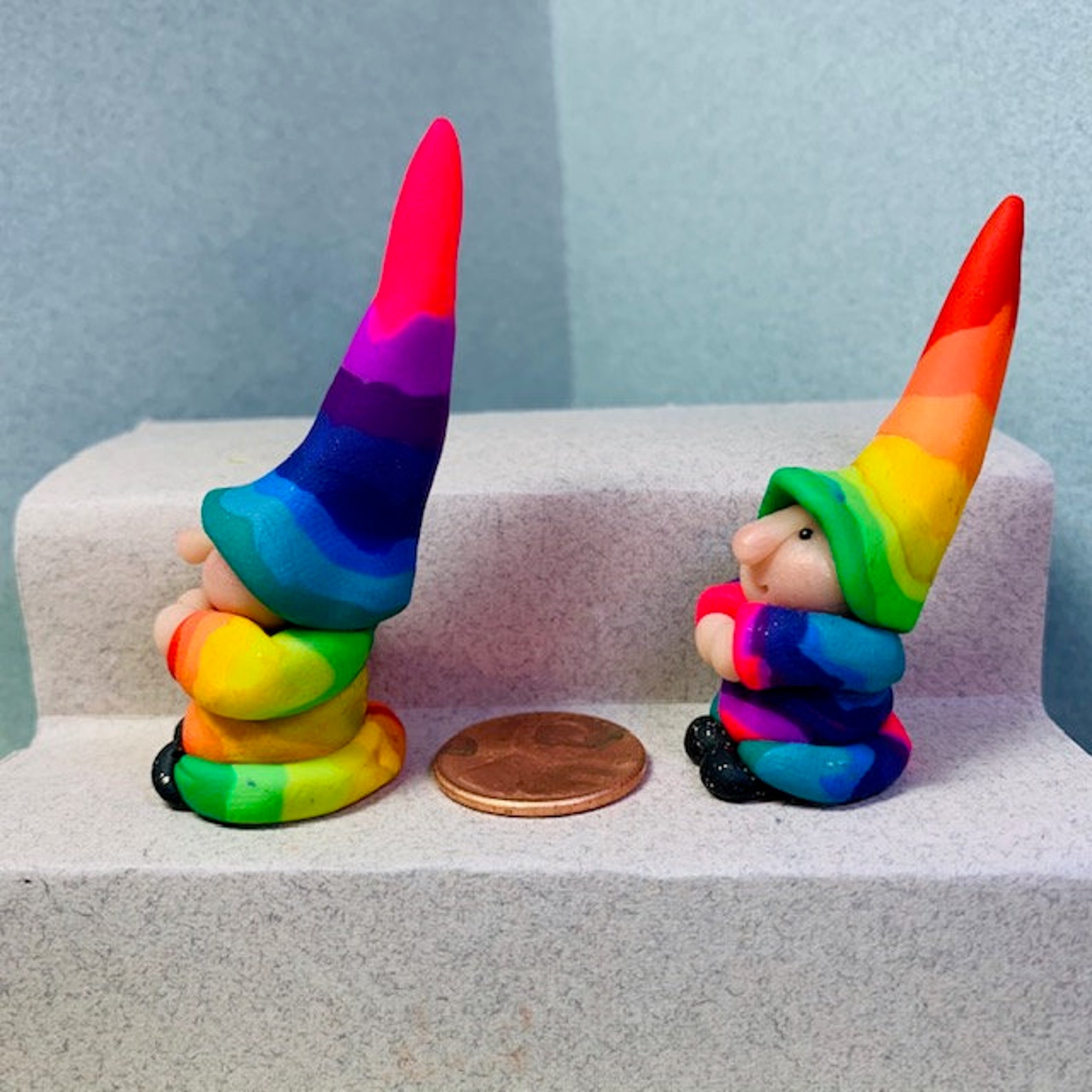 Totally Rainbow Gnome Miniatures. Your Choice of One. - Etsy