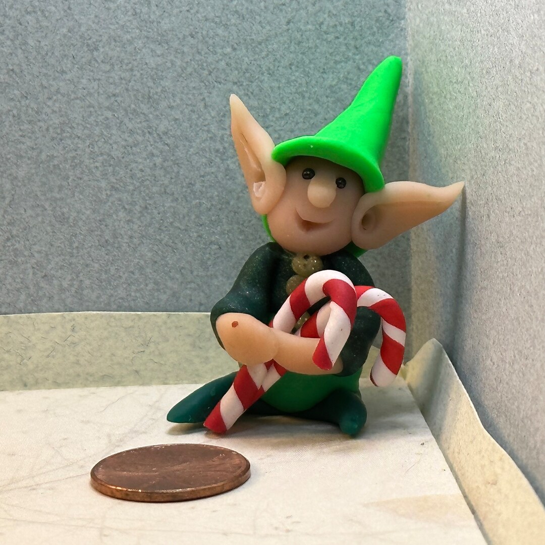 Santa's Elves at Work! Miniature Elves Getting Ready for Christmas ...