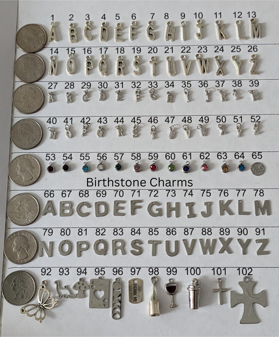 Build Your Own Custom Charm Necklace, Silver Charm Necklace ...