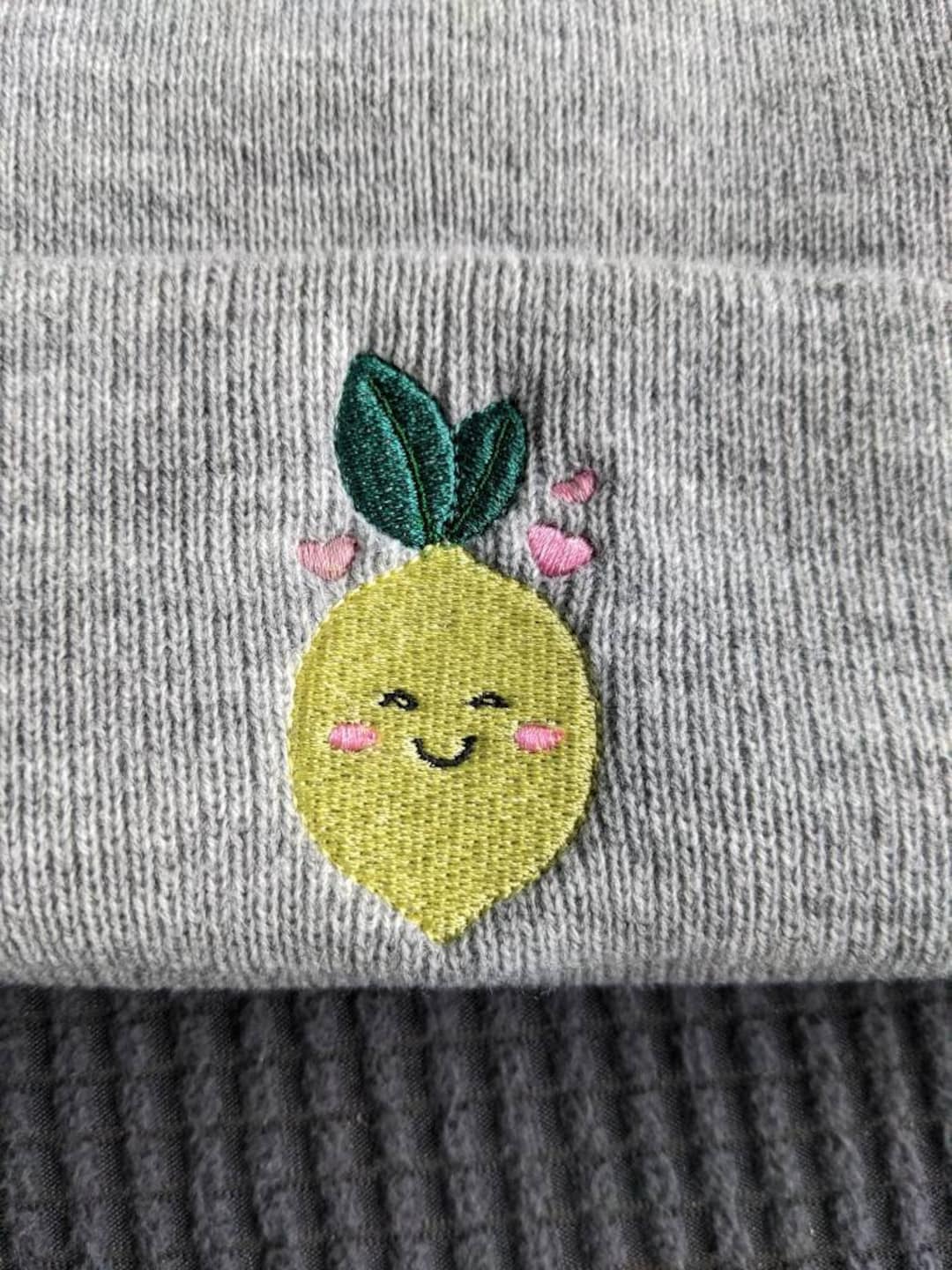 Lemon Beanie Lemon Hat Skull Beanie Skull Hat Pink Beanie - Etsy