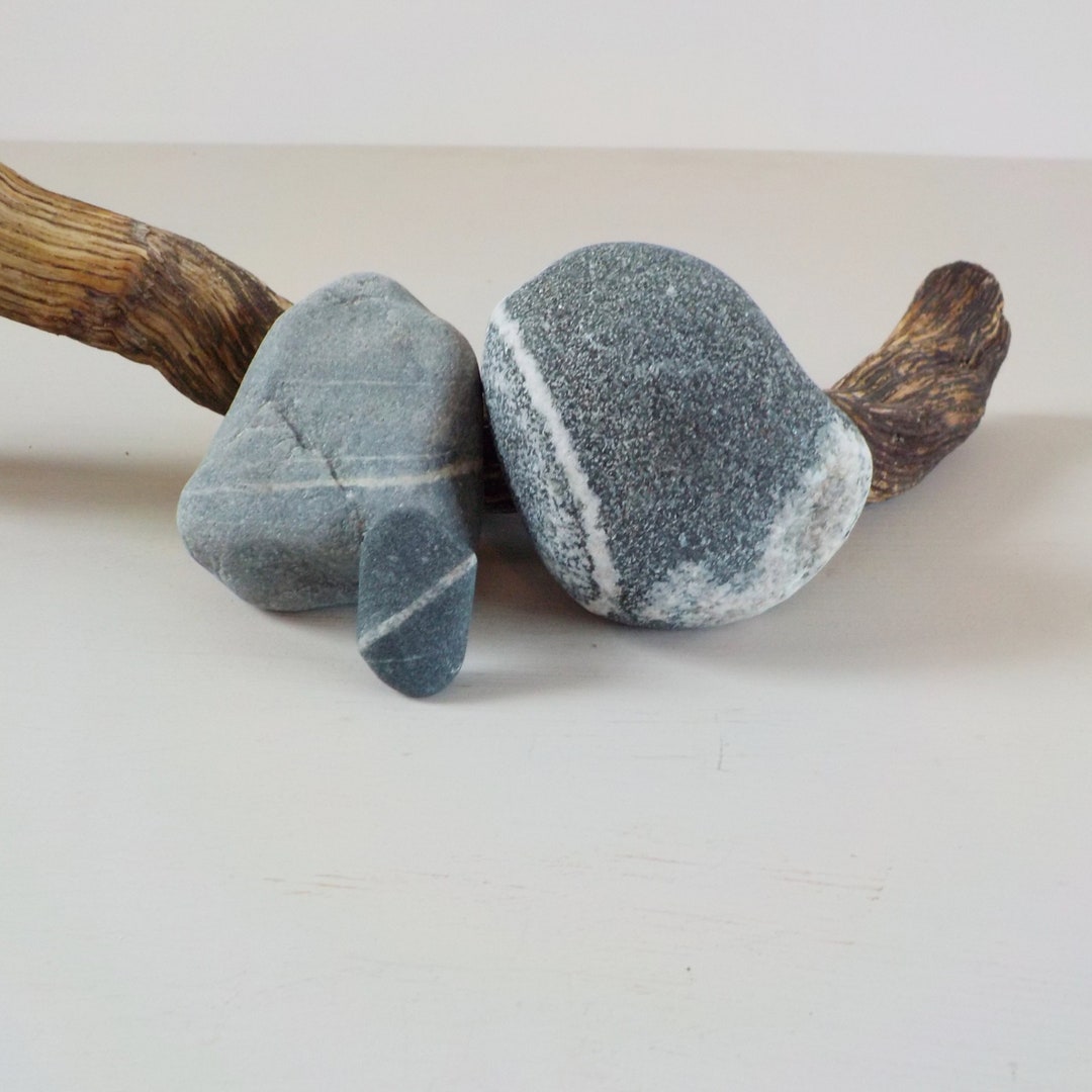 Three Wishes Natural Found Wishing Stones Lake Michigan Shades of Grey ...