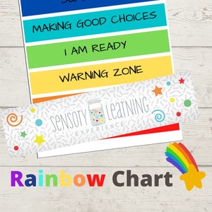 Rainbow Behavior Chart, Behavior Chart Classroom Decor, Classroom ...